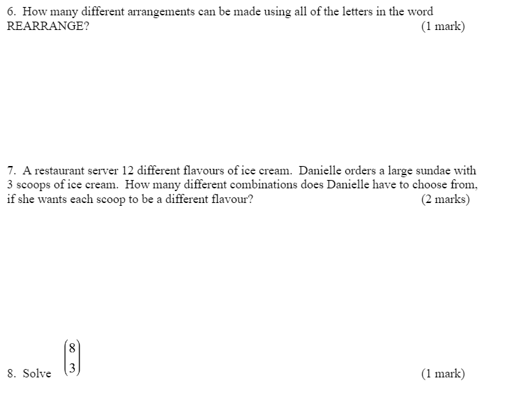 Solved How many different arrangements can be made using all | Chegg.com