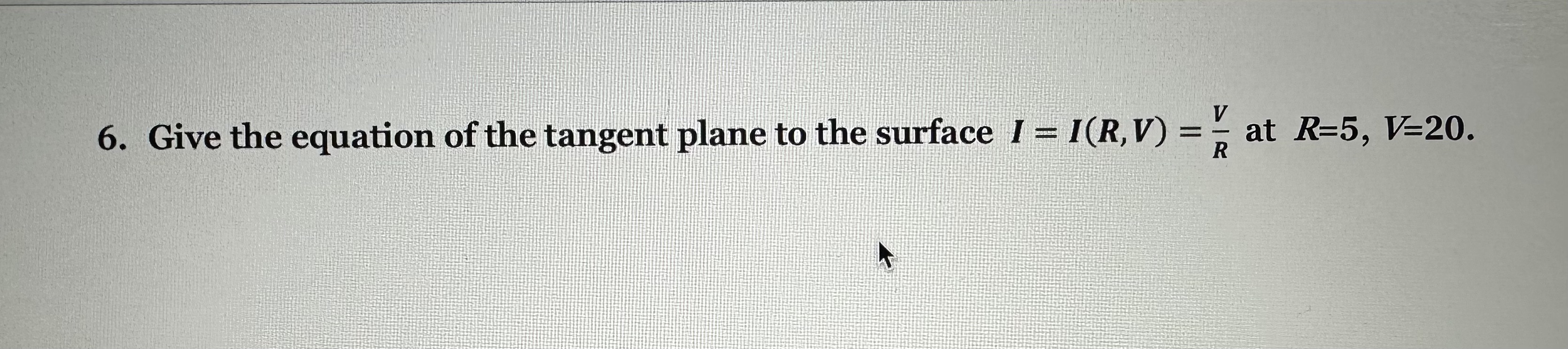 Solved 6. Give the equation of the tangent plane to the | Chegg.com