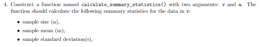 Solved 4. Construct a function named | Chegg.com