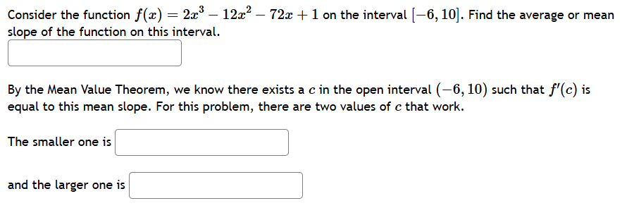 Solved Consider the function f(x)=2x3-12x2-72x+1 ﻿on the | Chegg.com