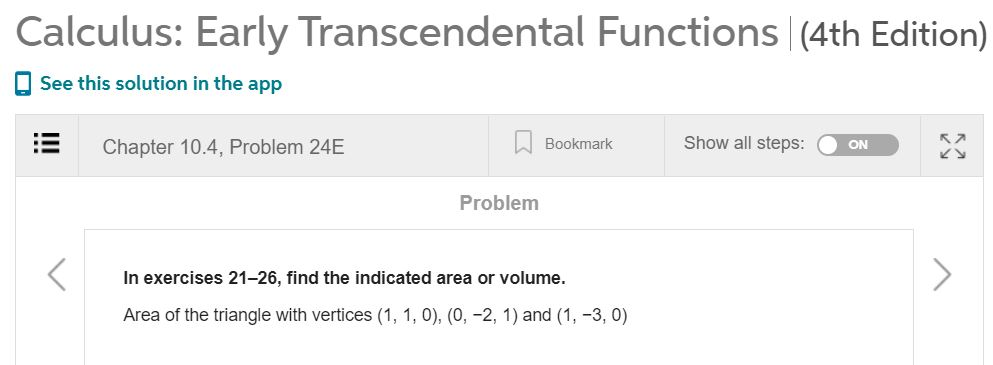 Solved Calculus: Early Transcendental Functions |(4th | Chegg.com