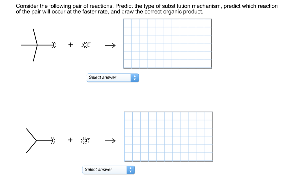Solved Consider the following pair of reactions, Predict the | Chegg.com