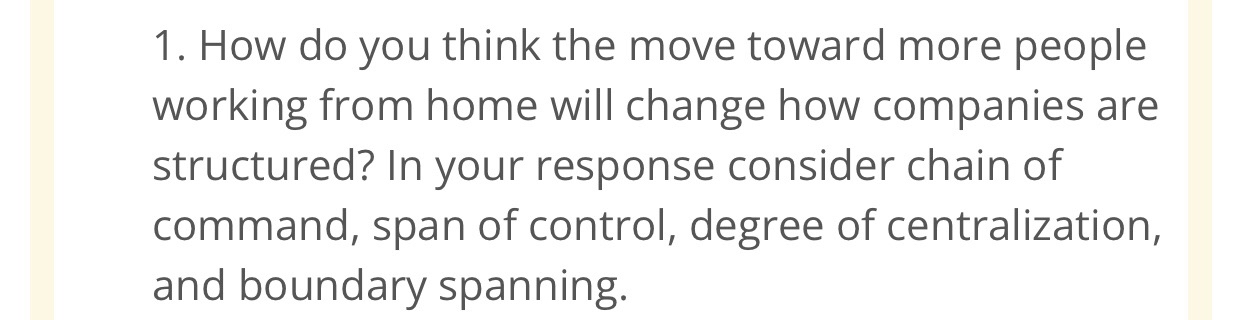 Solved 1. How do you think the move toward more people | Chegg.com