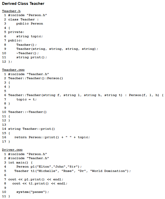 Inhertiance Inheritance is a pillar of OOP (Object | Chegg.com