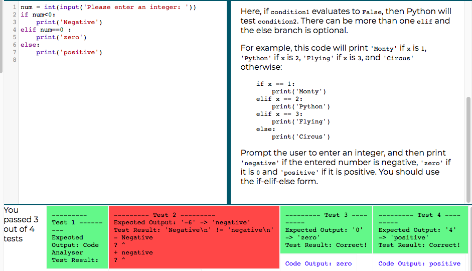 Solved 1 num = int(input( 'Please enter an integer: ')) 2 if | Chegg.com Solved 1 num = int(input( 'Please enter an integer: ')) 2 if | Chegg.com