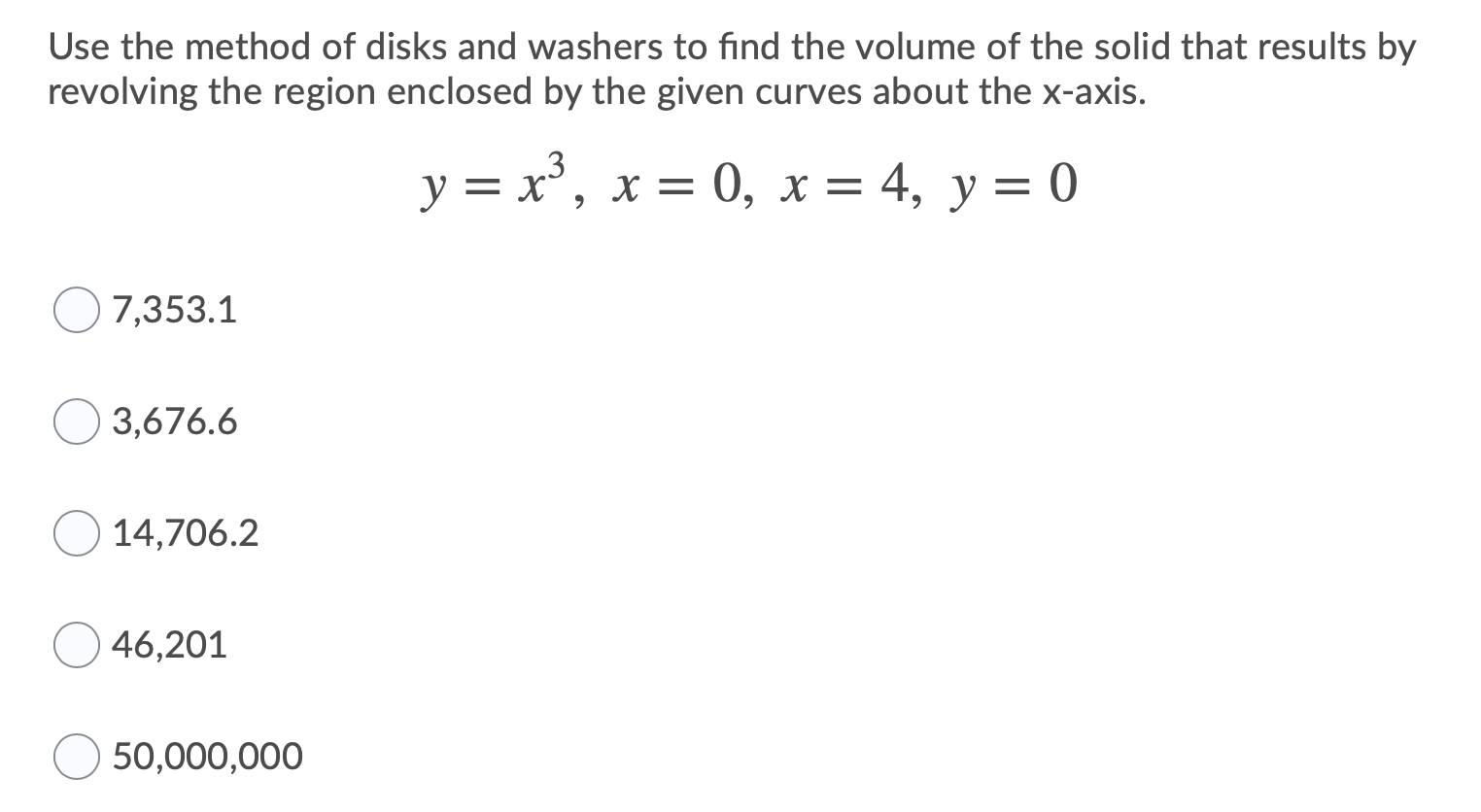 Solved Use the method of disks and washers to find the | Chegg.com