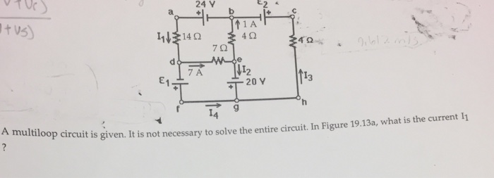 Solved A multiloop circuit is given. It is not necessary | Chegg.com