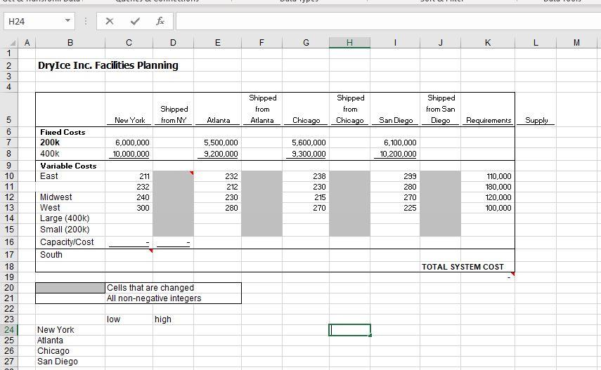 Solved Please use Microsoft Excel's Solver Function to solve | Chegg.com