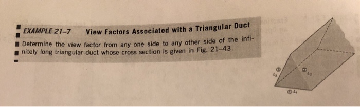 Solved PLE 21-7 View Factors Associated with a Triangular | Chegg.com