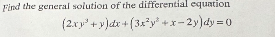 Solved Find the general solution of the differential | Chegg.com