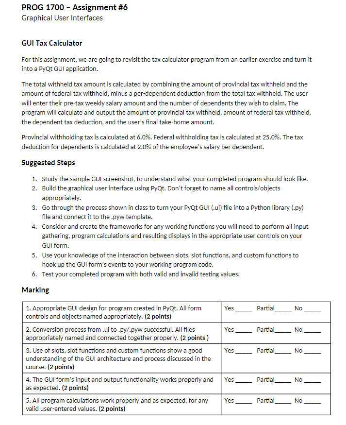 Provincial withholding tax is calculated at 6.0%. | Chegg.com
