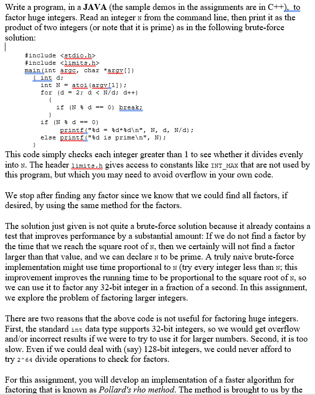 Solved Write a program, in a JAVA (the sample demos in the | Chegg.com