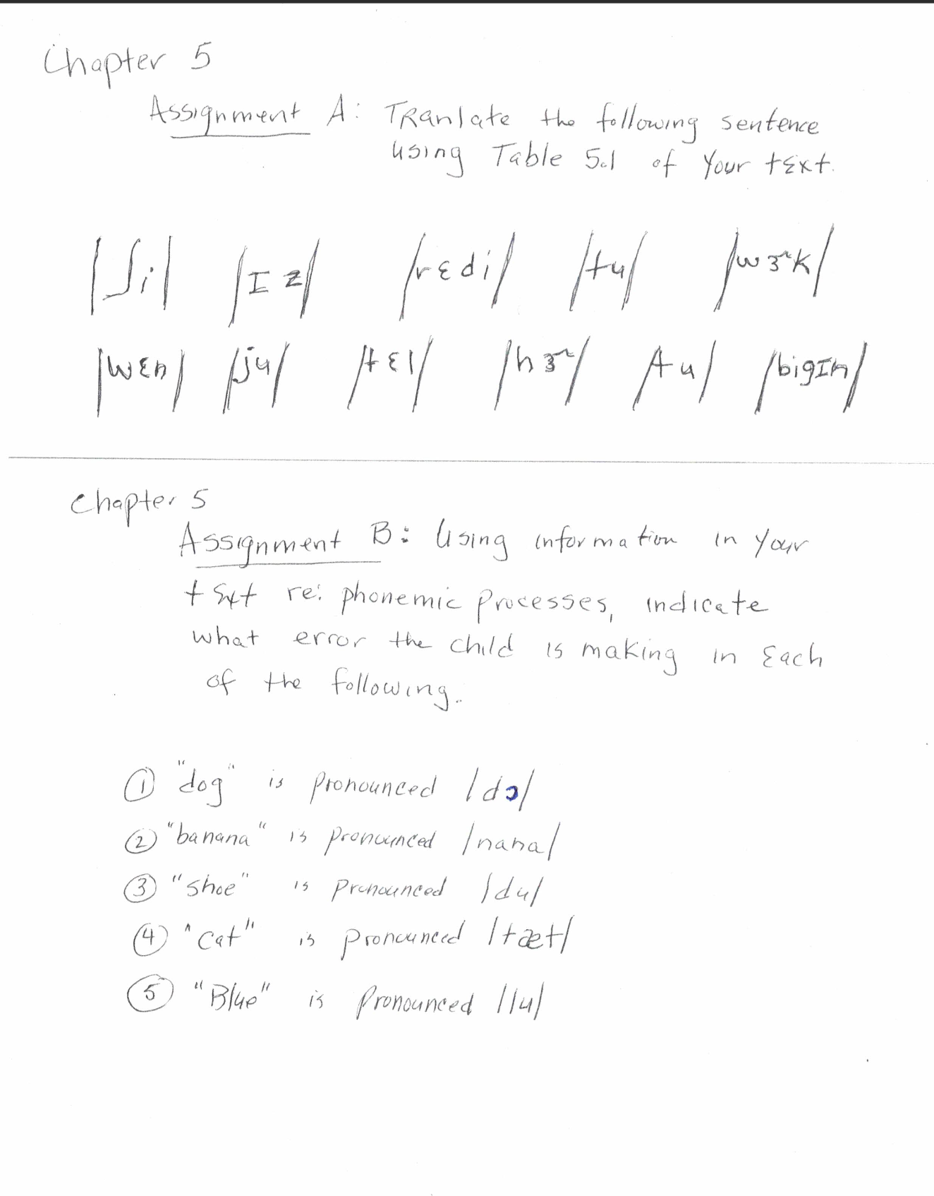 Solved Chapter 5 Assignment A: TRanlate the following | Chegg.com