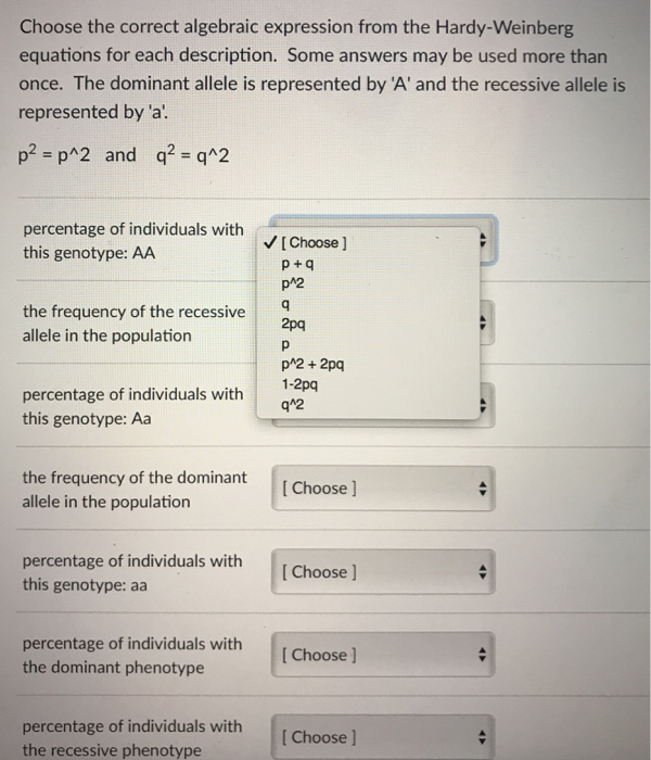Solved Choose the correct algebraic expression from the | Chegg.com