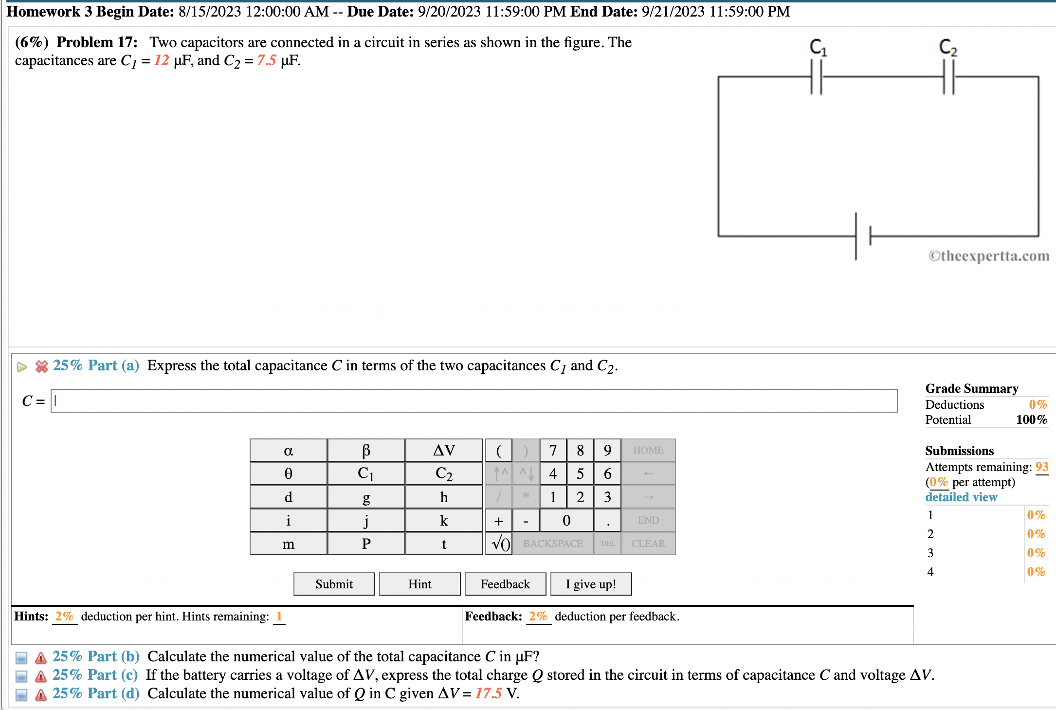 Parts a-d please! | Chegg.com