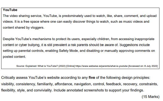 Solved The video sharing service, YouTube, is predominately | Chegg.com
