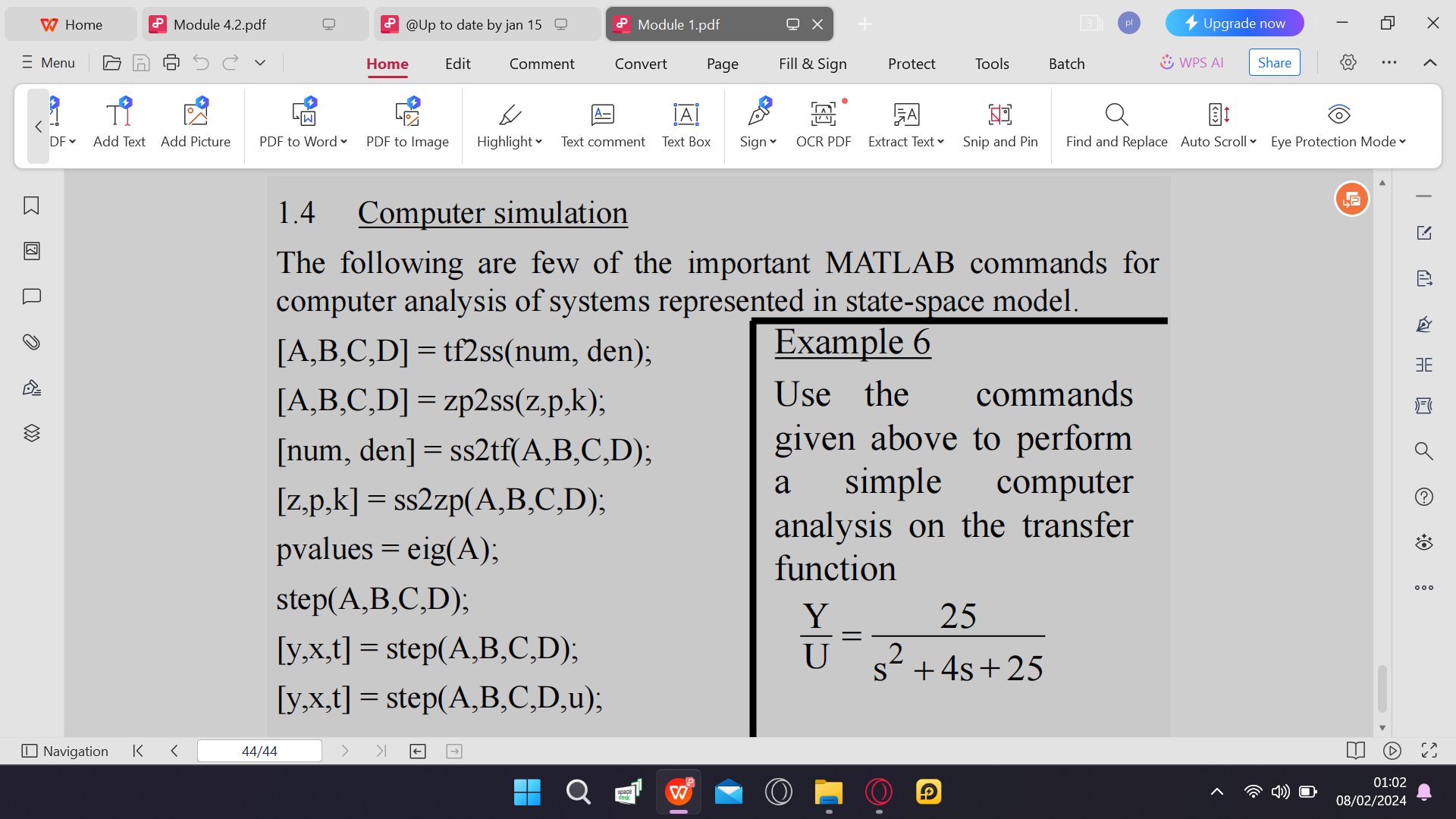 Solved Please help1.4 ﻿Computer simulationThe following are | Chegg.com
