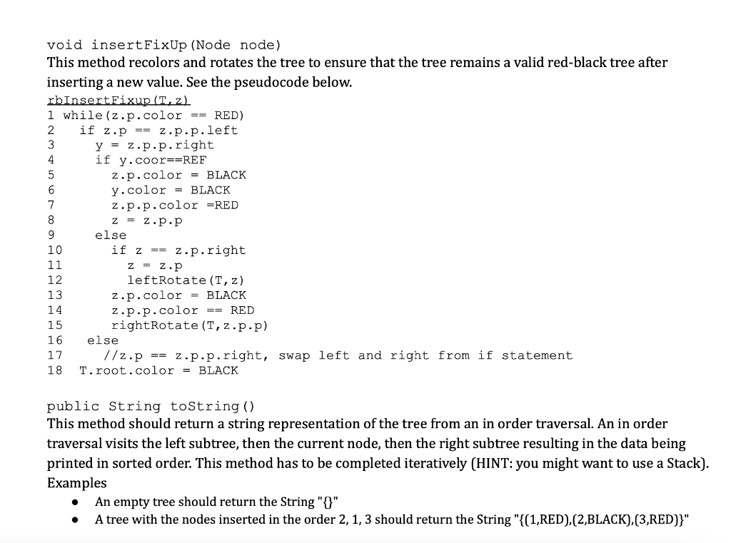 Solved GIVEN: package redblack; import | Chegg.com
