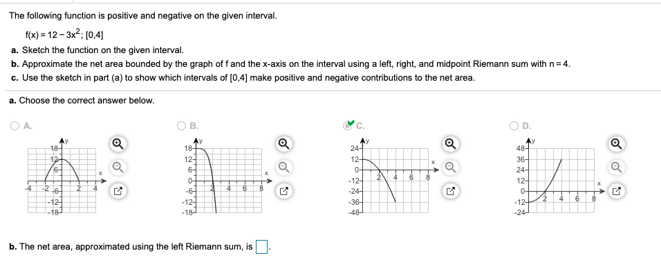 Solved The following function is positive and negative on | Chegg.com