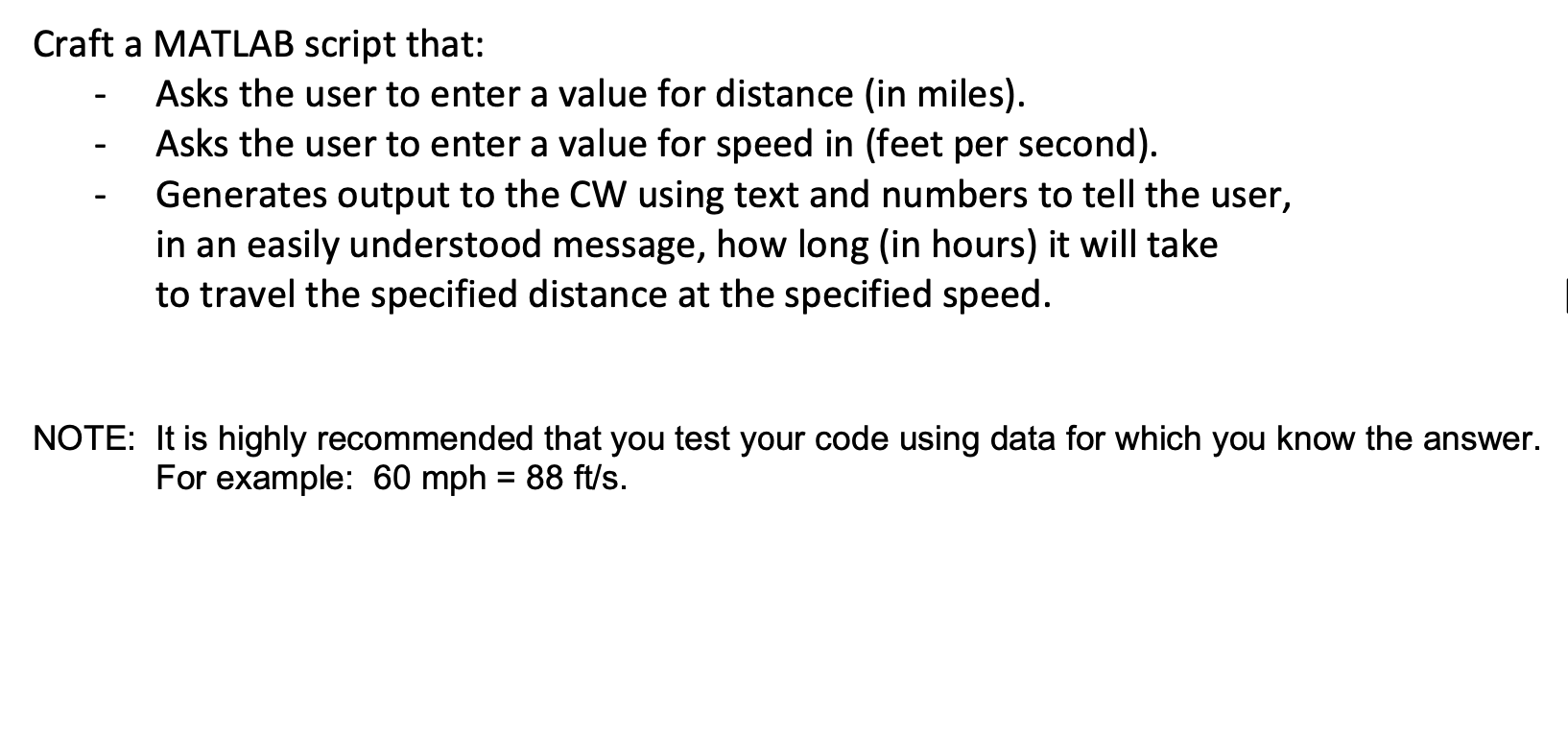 Solved Craft a MATLAB script that: - Asks the user to enter | Chegg.com