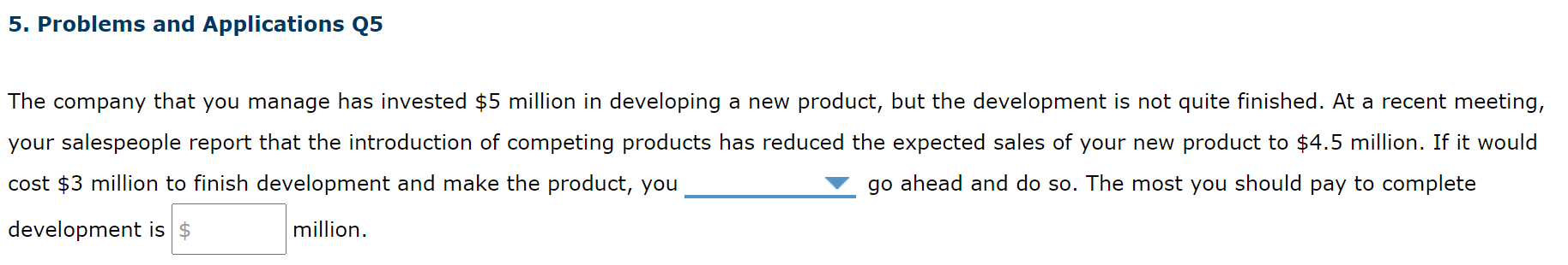 Solved 5. Problems and Applications Q5 The company that you | Chegg.com