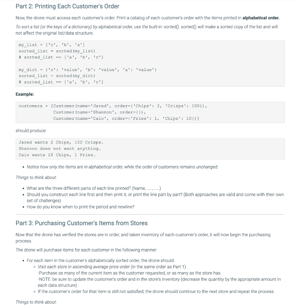 Solved 6.9 LAB: Debug's Delivery Service Debug Shopping | Chegg.com