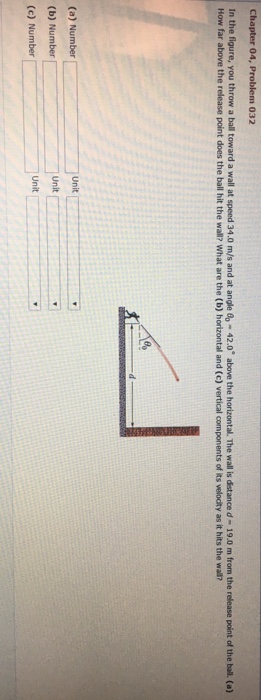 Solved In the figure, you throw a ball toward a wall at | Chegg.com
