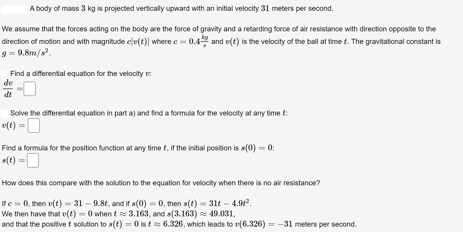 Solved = (1 point) A very large tank initially contains 100L | Chegg.com
