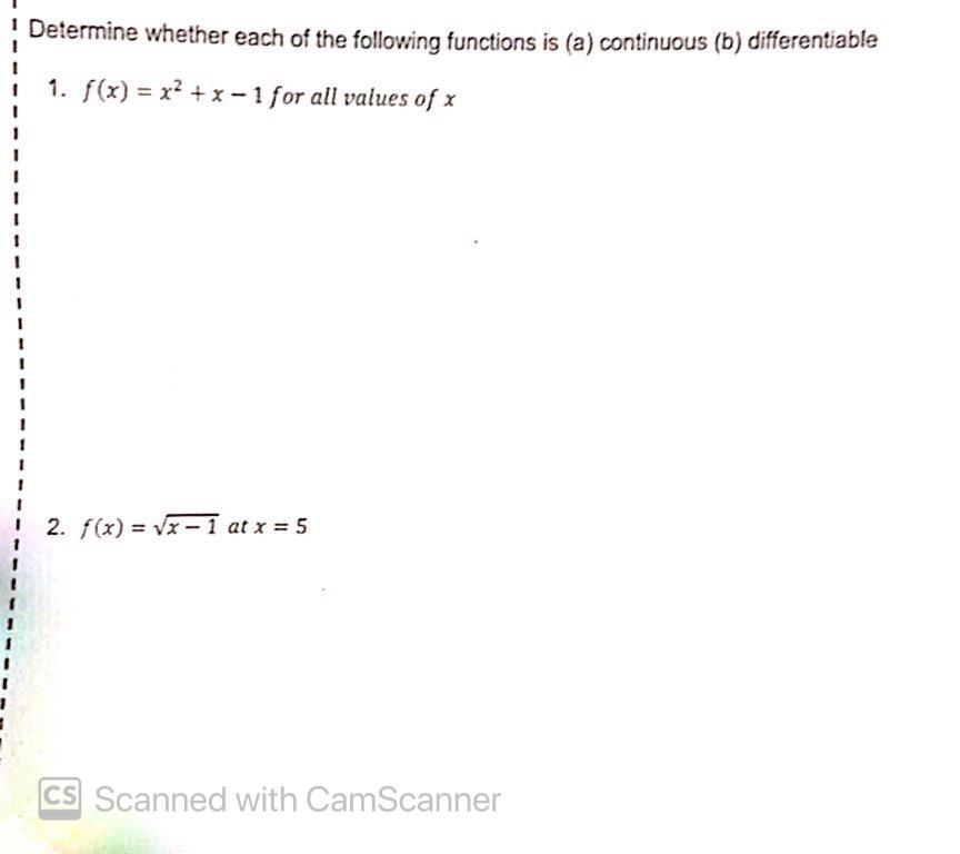 Solved Determine whether each of the following functions is | Chegg.com