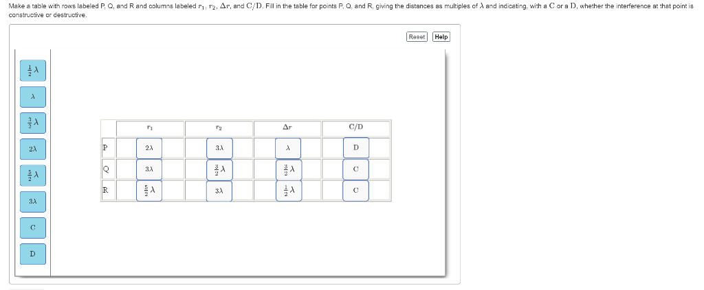 Solved Make a table with rows labeled P, Q, and R and | Chegg.com