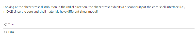Solved Shell material Shear modulus = 6 Length = В. Dame-D | Chegg.com
