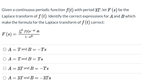 Solved Given a continuous periodic function f ( t ) | Chegg.com