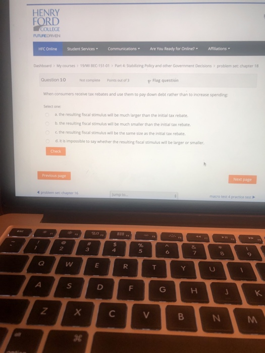 Solved HENRY HFC Online Student Services Communications Are | Chegg.com