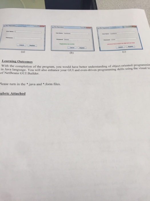 Solved 2. your understanding of GUI and event-driven | Chegg.com