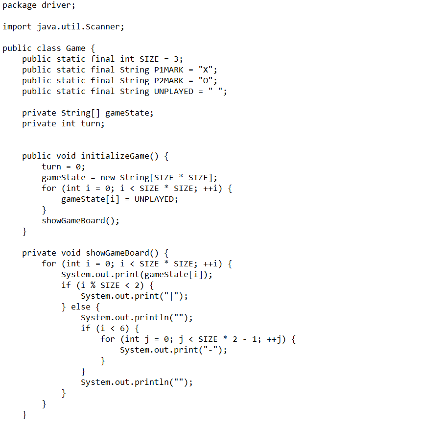 TASK This task builds on the tic-tac-toe lab from | Chegg.com