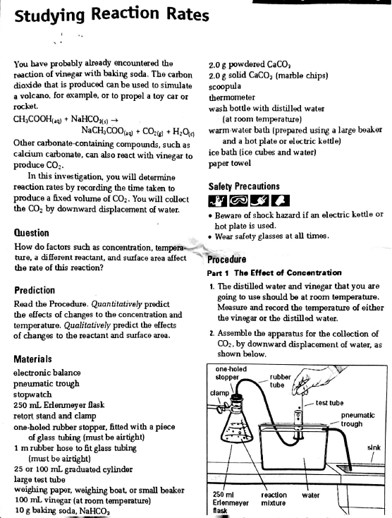 Studying Reaction Rates You bave probably already | Chegg.com