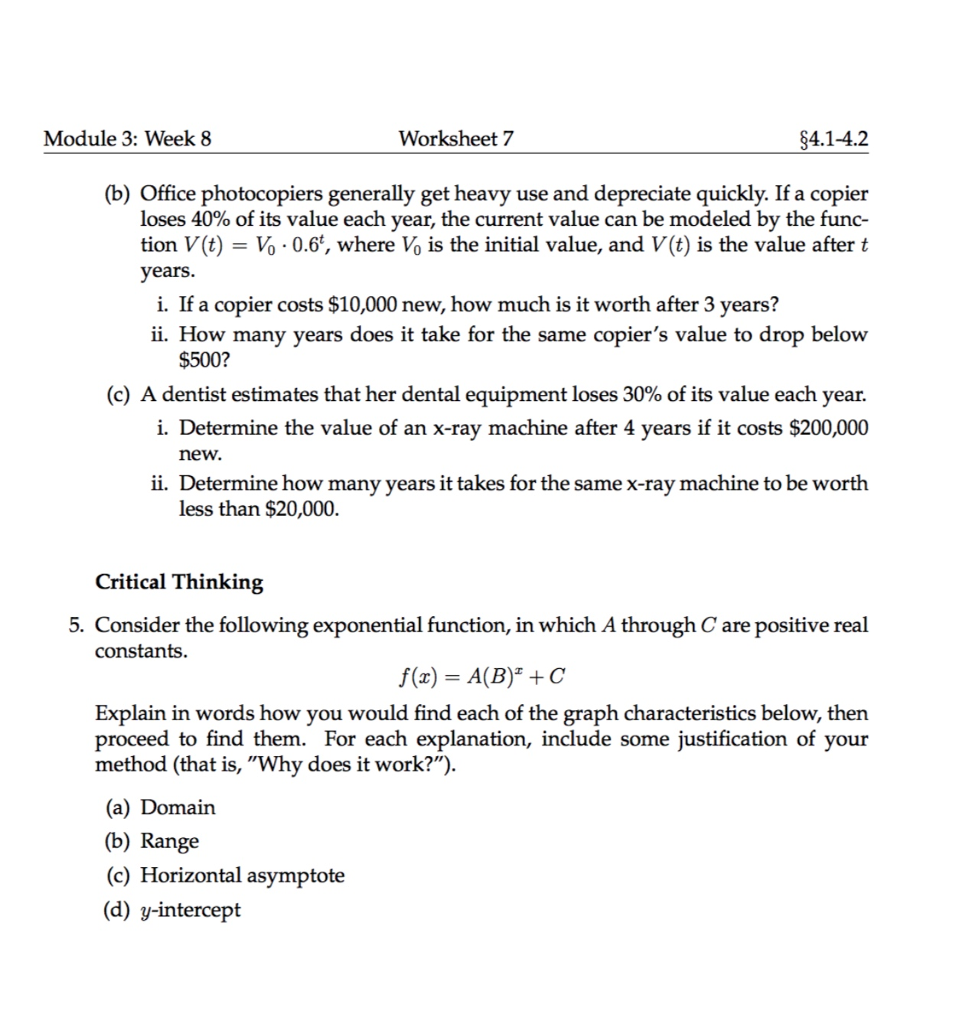 Solved Module 3: Week 8 Worksheet 7 4.1-4.2 Basic 1. For | Chegg.com Solved Module 3: Week 8 Worksheet 7 4.1-4.2 Basic 1. For | Chegg.com