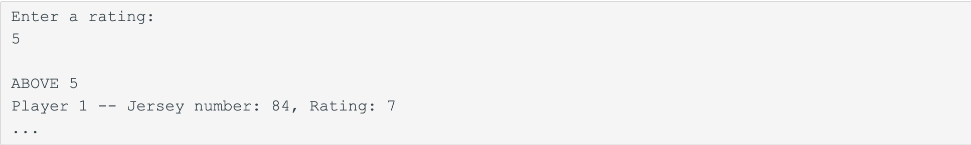 Solved 5.27 LAB*: Program: Soccer team roster | Chegg.com