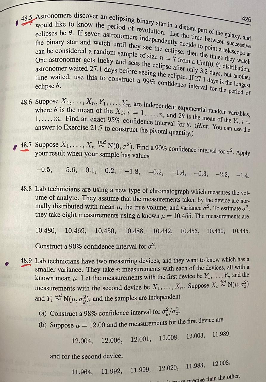Solved 425 48.5 Astronomers discover an eclipsing binary | Chegg.com