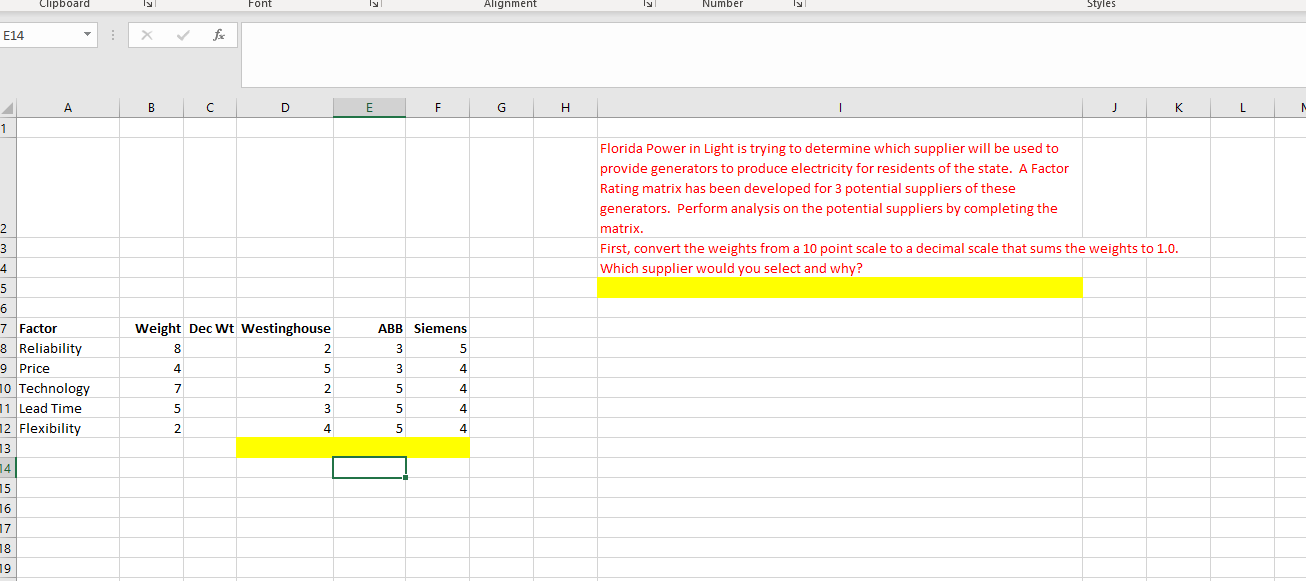 Solved Clipboard Font Alignment Number Styles E14 X fr A B с | Chegg.com