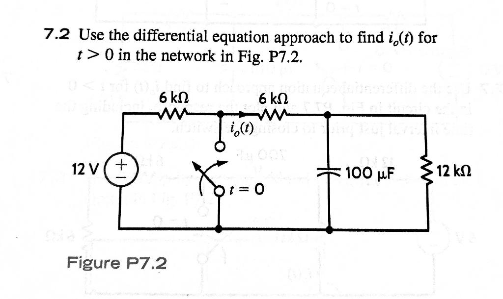 Solved 7.2 Use the differential equation approach to find | Chegg.com