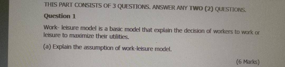 Solved THIS PART CONSISTS OF 3 QUESTIONS. ANSWER ANY TWO (2) | Chegg.com