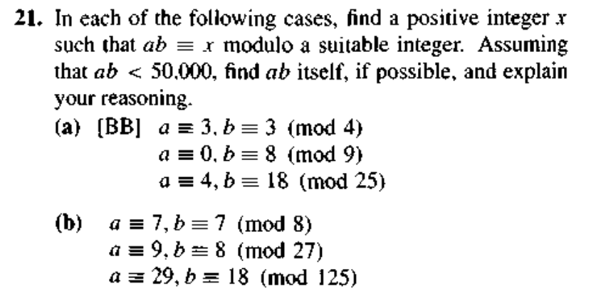 Solved 21. In each of the following cases, find a positive | Chegg.com
