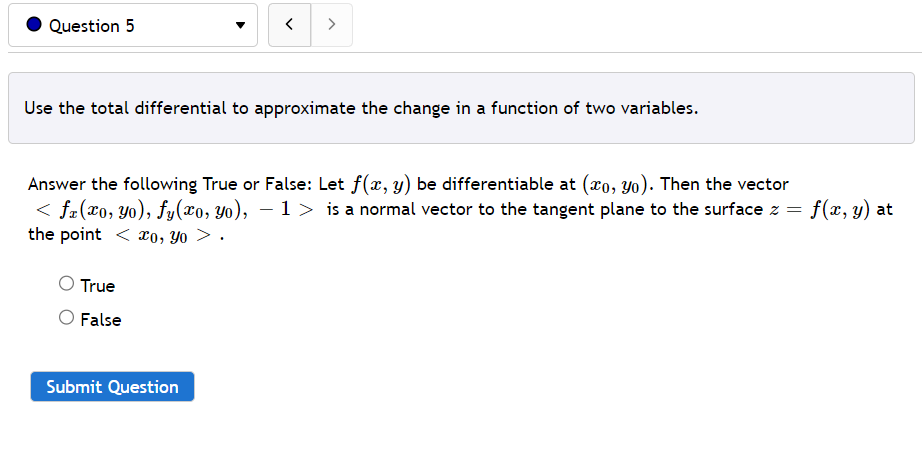 Solved Use the total differential to approximate the change | Chegg.com