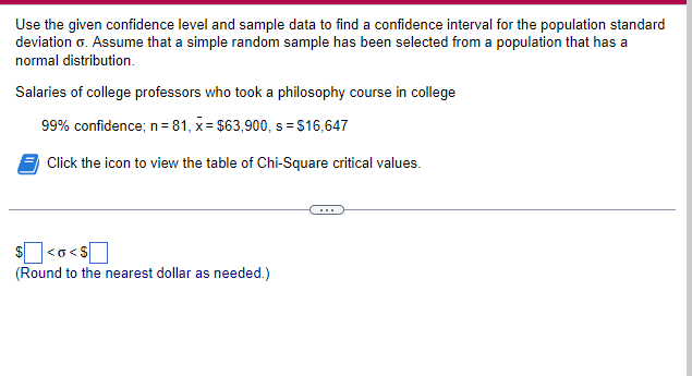 Solved Use The Given Confidence Level And Sample Data To 6558
