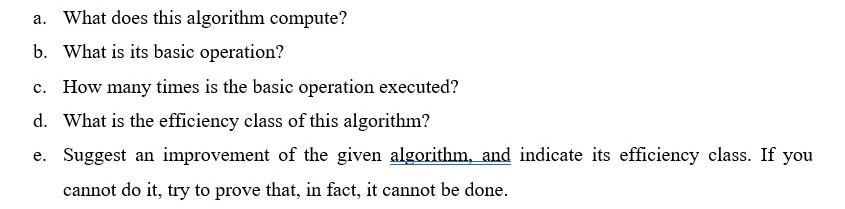Solved Algorithm Fooa On 1 Input An Array A On 0954