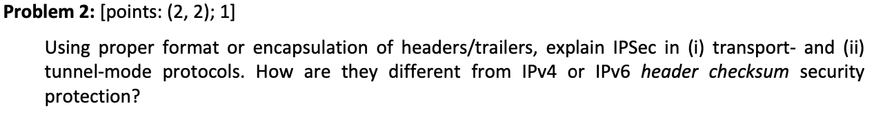 Problem 2: [points: (2, 2); 1] Using proper format or | Chegg.com