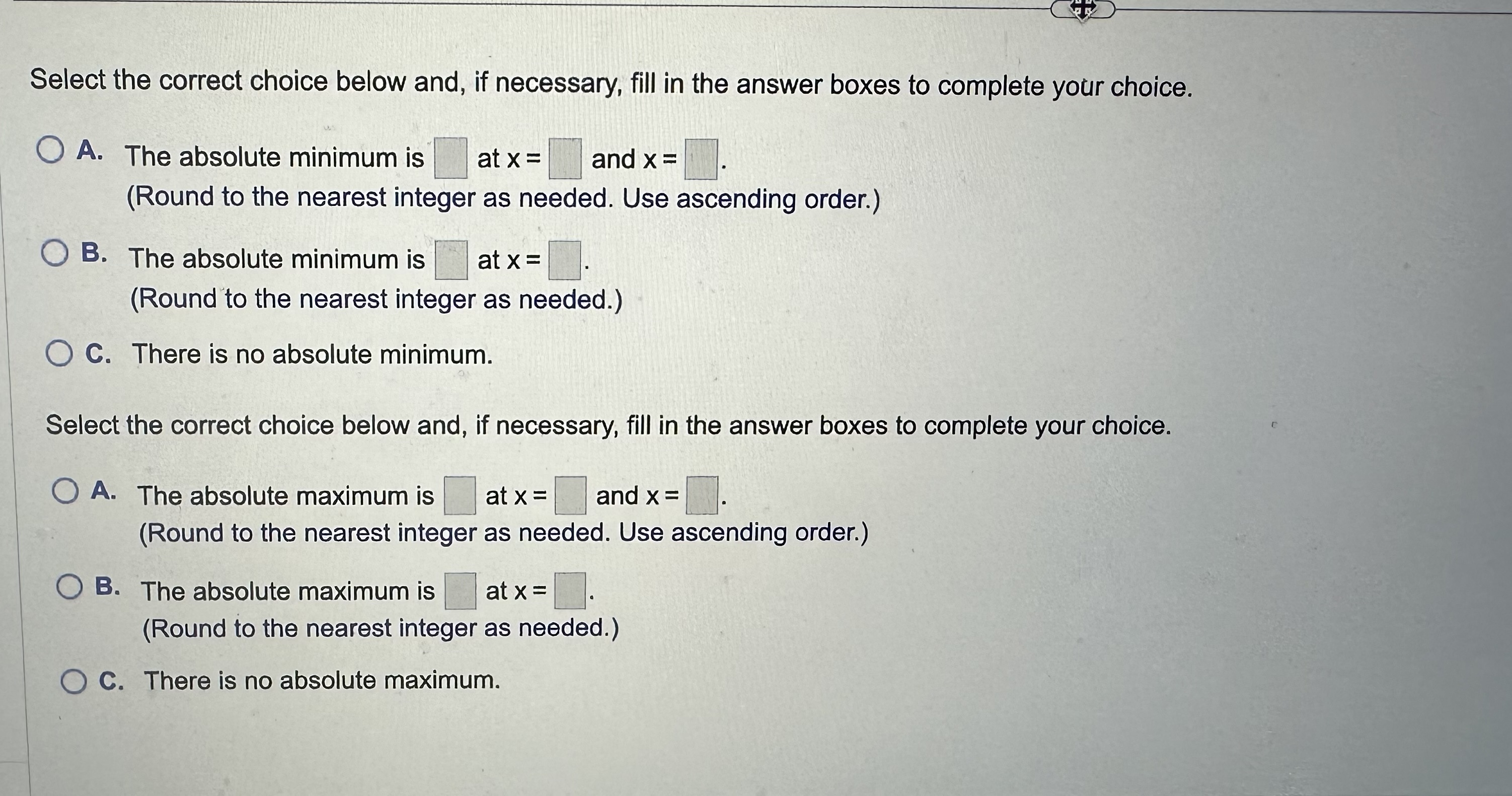 Solved Select the correct choice below and, if necessary, | Chegg.com