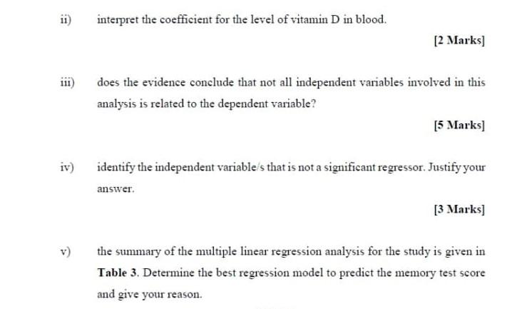 Solved a) Write a general form of multiple linear regression | Chegg.com