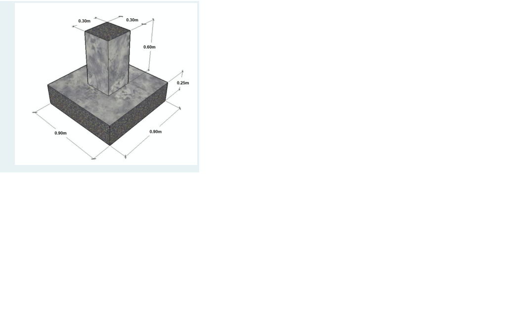 Solved An isolated footing below natural grade line is as | Chegg.com